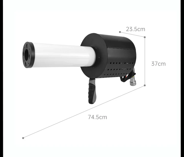 LED CO2 Confetti Gun 3IN1 - 20W Manual Operation for Parties