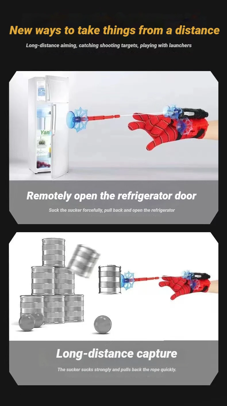 Hero Movie Soft Bullet Can Be Launched Spider Silk Spider Spinning ...