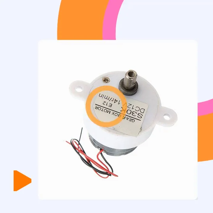 Dc 12v 14rpm 2 Wires High Torque Electric Geared Box Reduction Motor ...