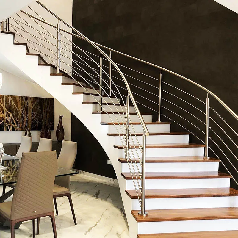 Modern Cheap Stair Railing Design With Rod Bar Railing Stainless Steel ...