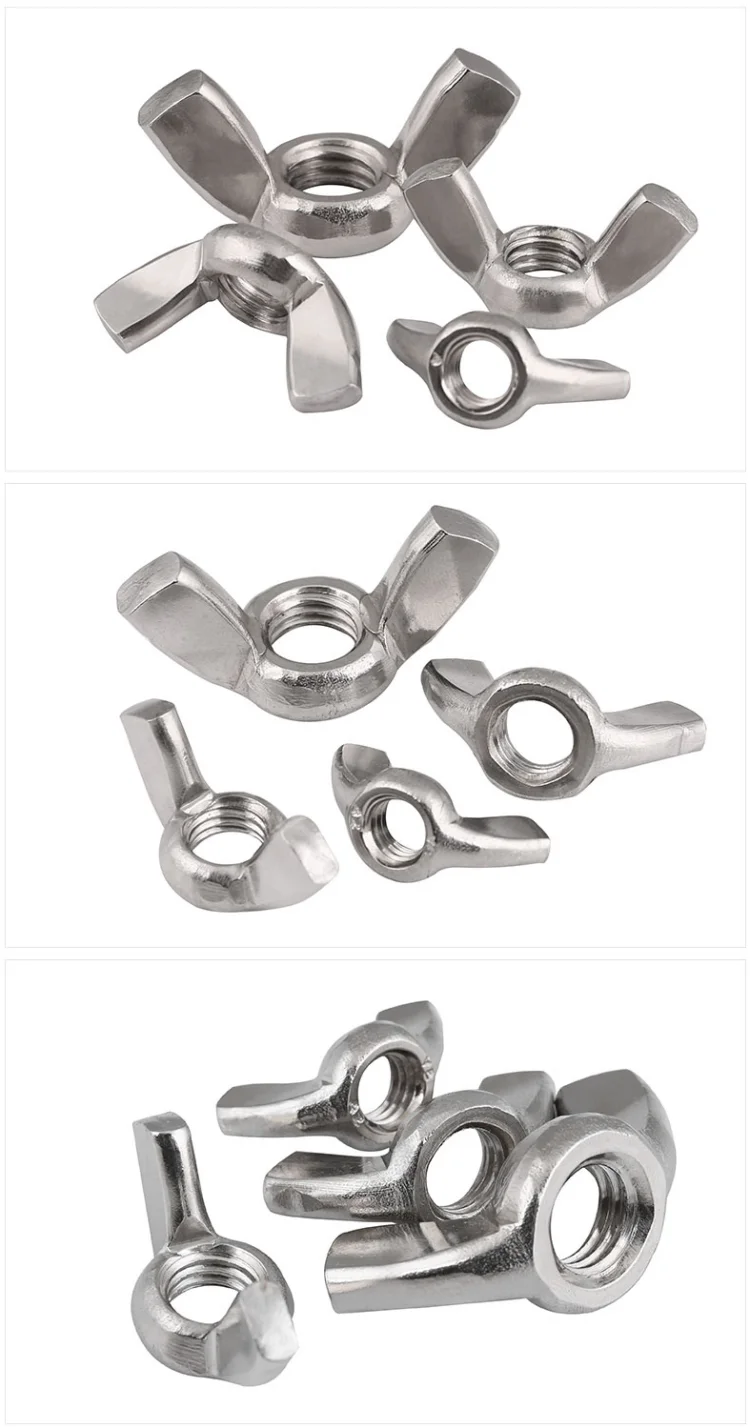 M6 M8 M10 Din315 Ss304 Ss316 Stainless Steel Butterfly Wing Nuts - Buy ...
