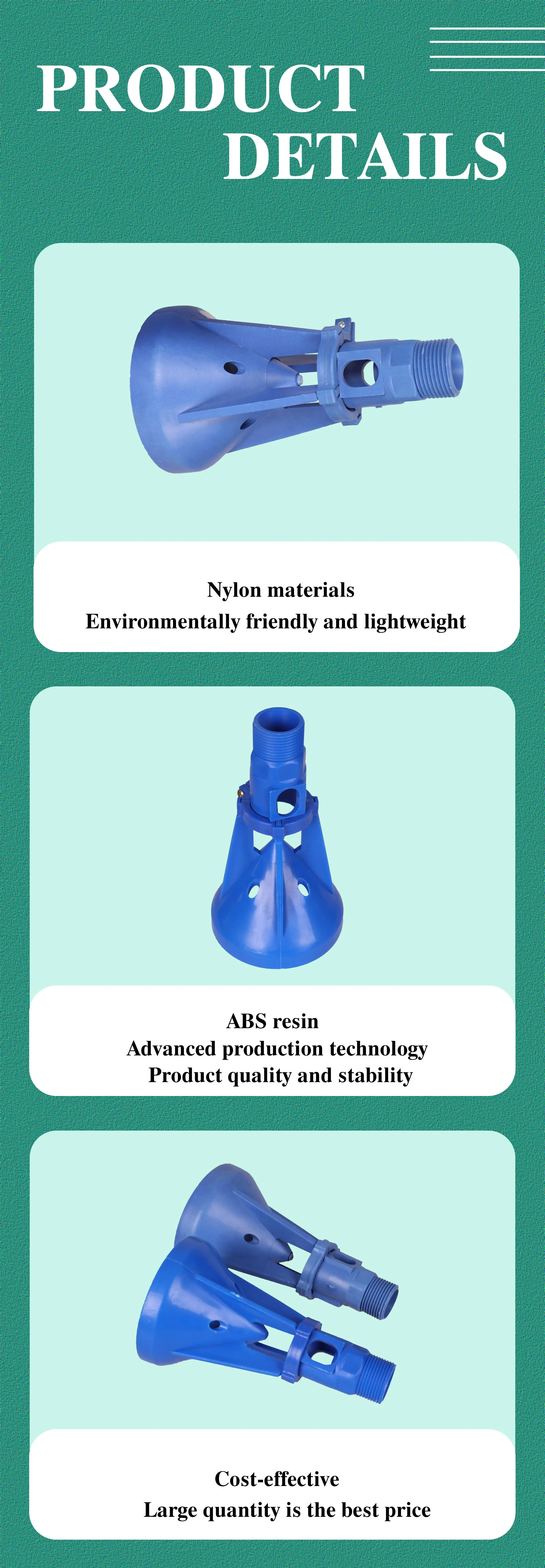 Split Plastic Nozzle for Industrial Dust Collector Dust Collection ...