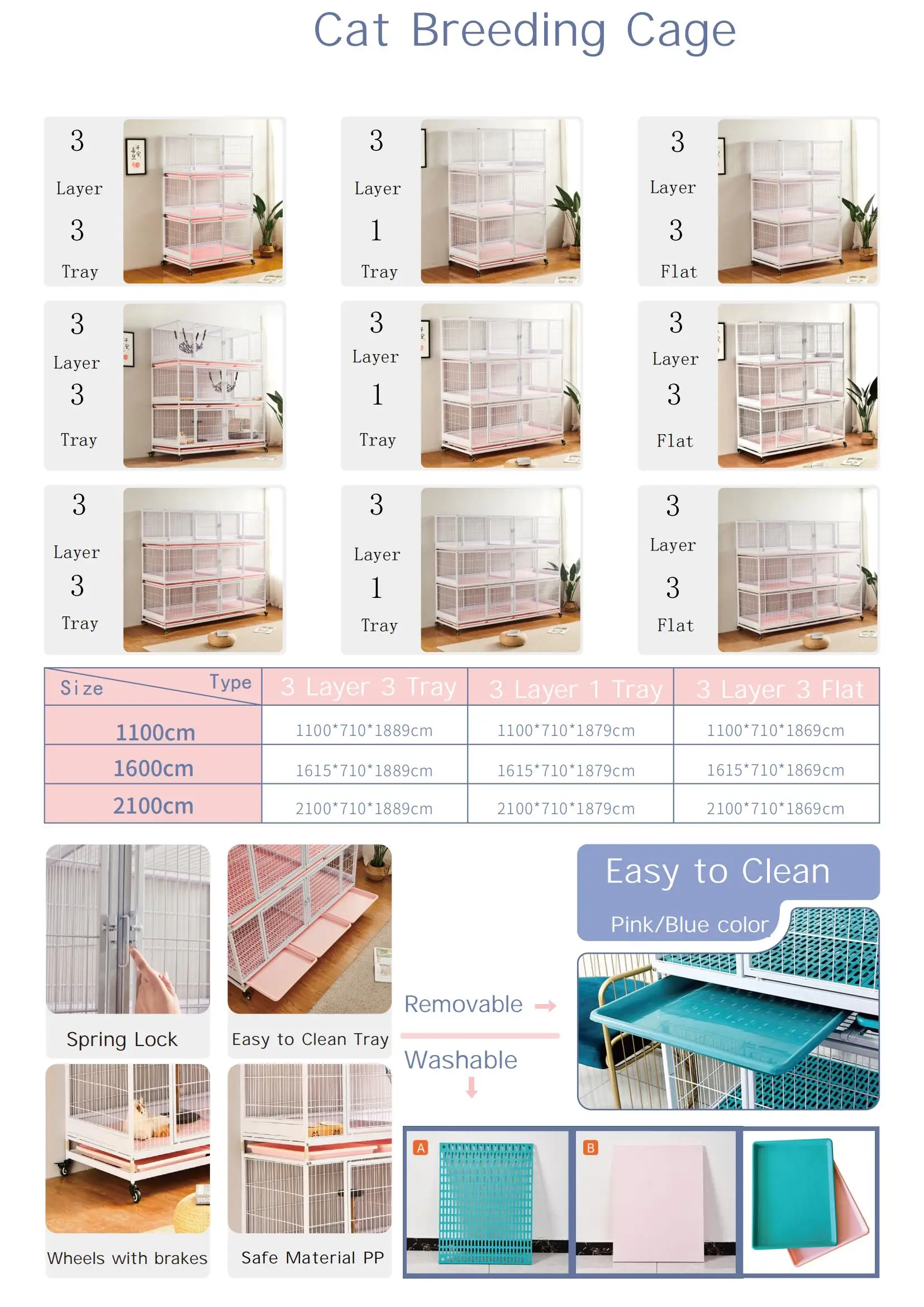 Oem Foldable Stackable Stainless Steel Free Dog Pet Cage And Crates ...