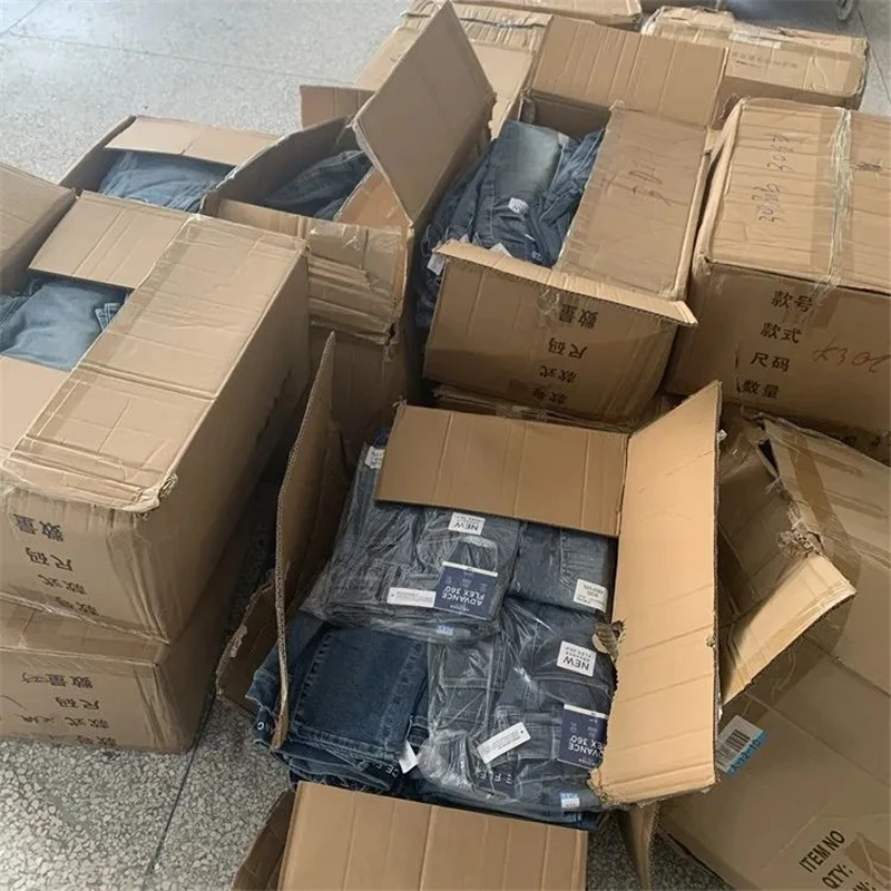 Factory Fashion Design Casual Pants Surplus Stock Lot Men Jean Denim ...