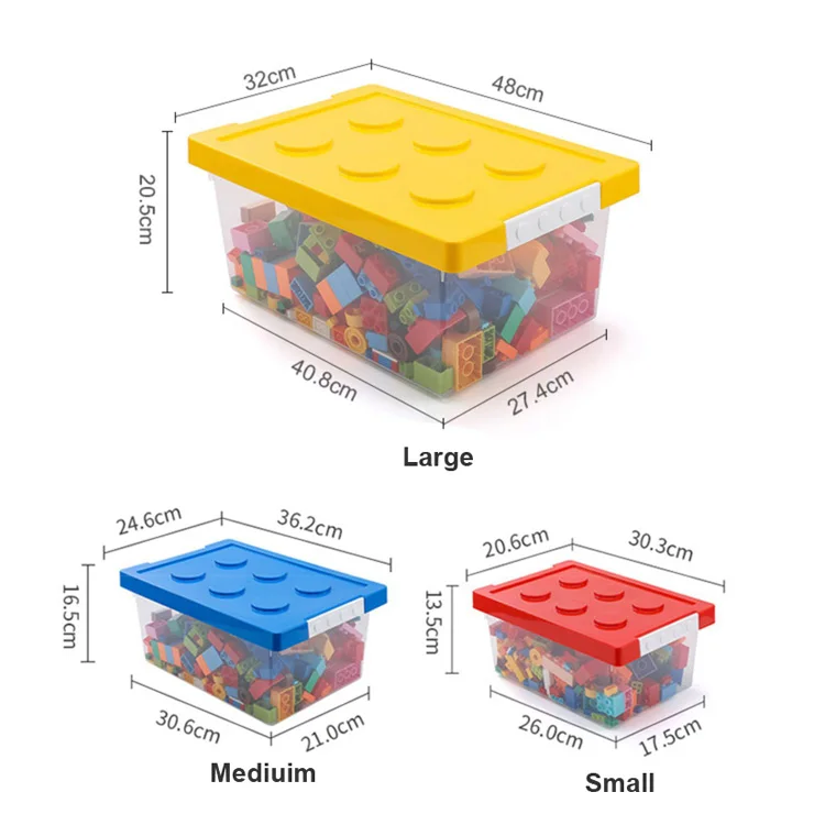 Home Plastic Storage Boxes Bins Containers for Kids & Teen Accessories ...