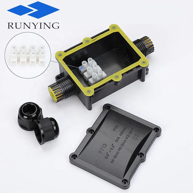 Plastic Enclosure For Pcb Electrical Cables Connecting Waterproof Pc ...