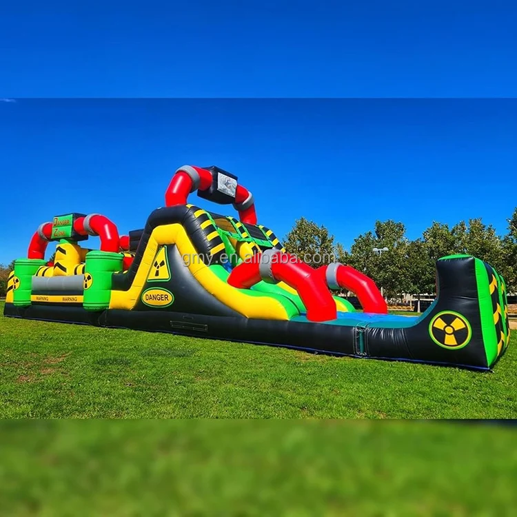 GMY Inflatables - Premium 18oz PVC Bounce House Obstacle Course