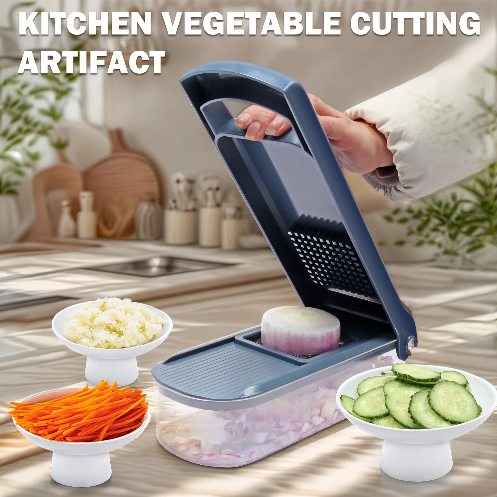 Factory Wholesale Kitchen Accessories 6 in 1 Food Cutter Veggie Onion ...
