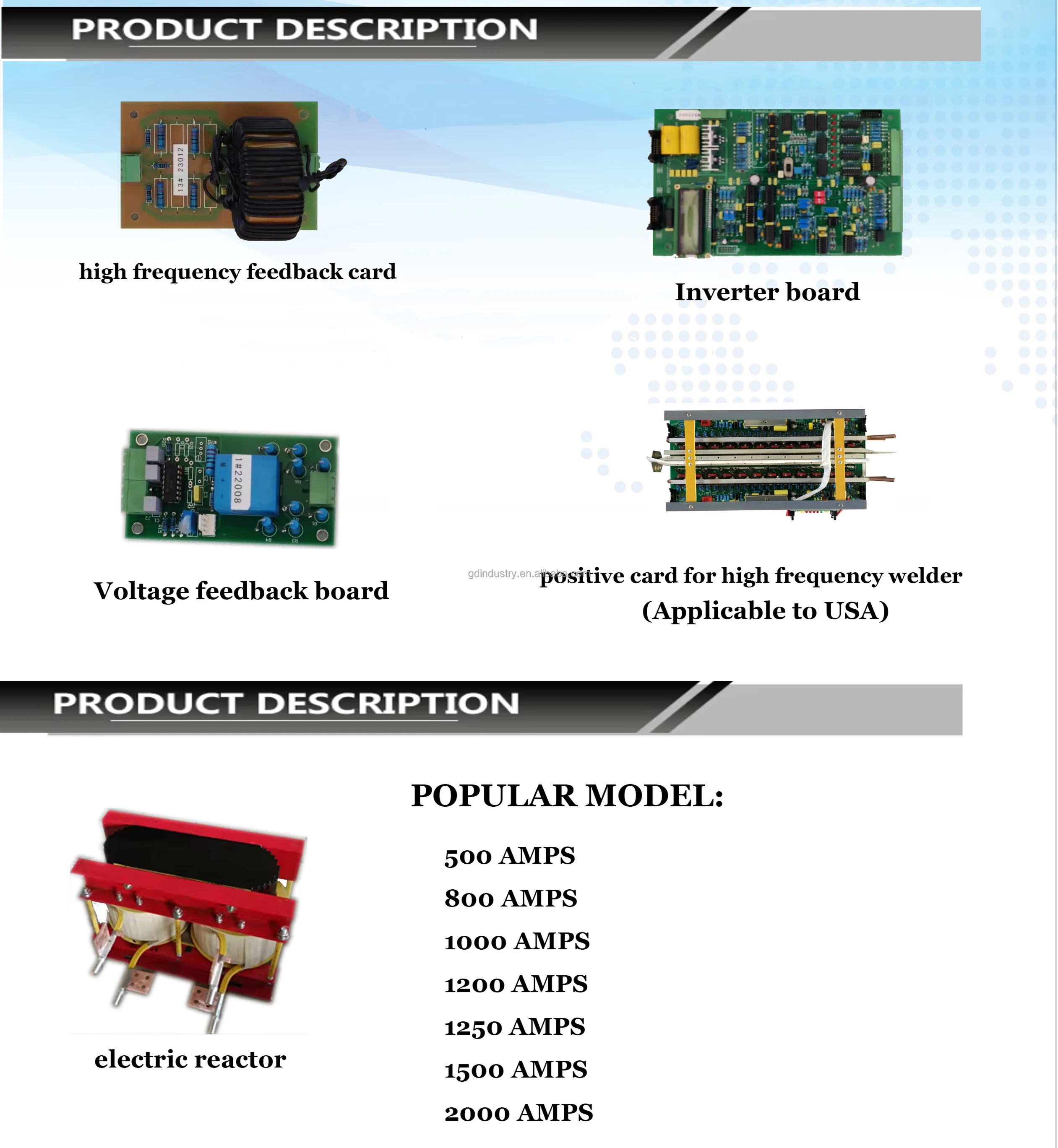 Inverter Card Rectifier For Hf Welder & Finned Tube Mill – Oem