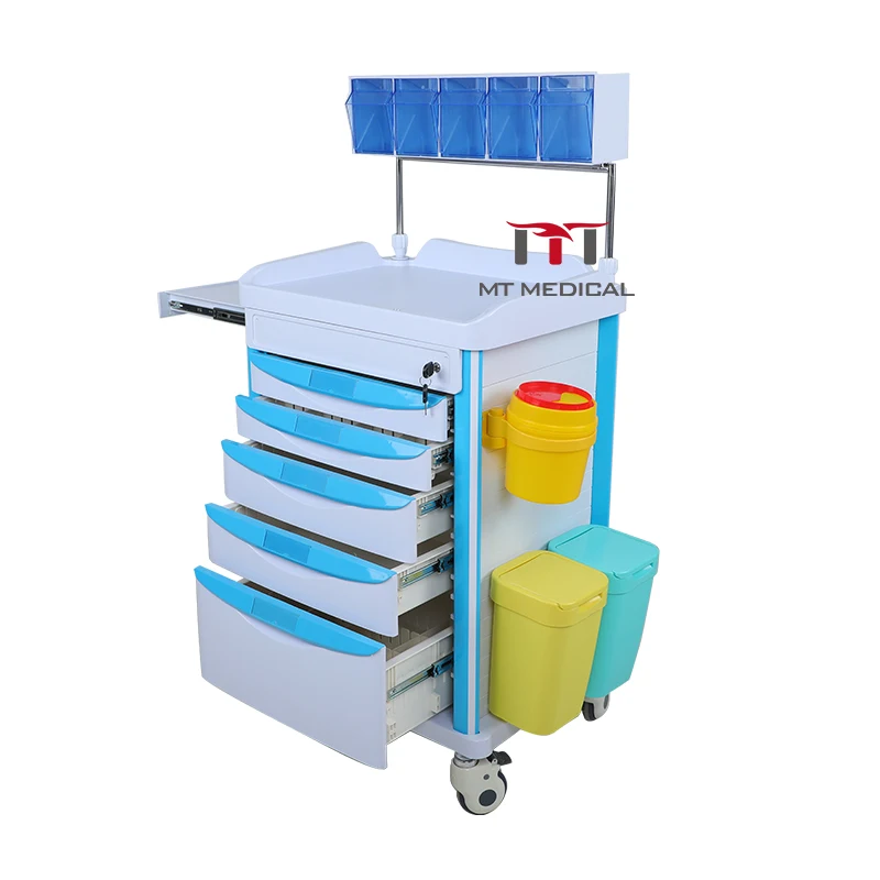 MT MEDICAL 2023 Most Popular Multi-function Trolley Abs Medical Trolley Multi-purpose Trolley in ...