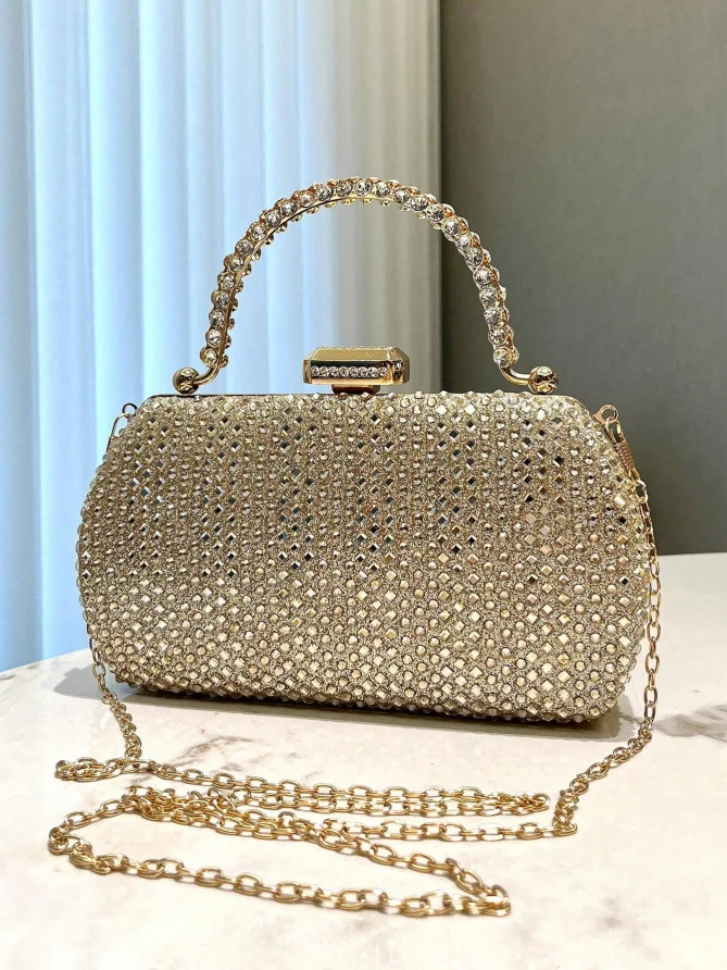 Rhinestone Party Evening Clutch Handbags Shiny Diamond Crystal Purse ...