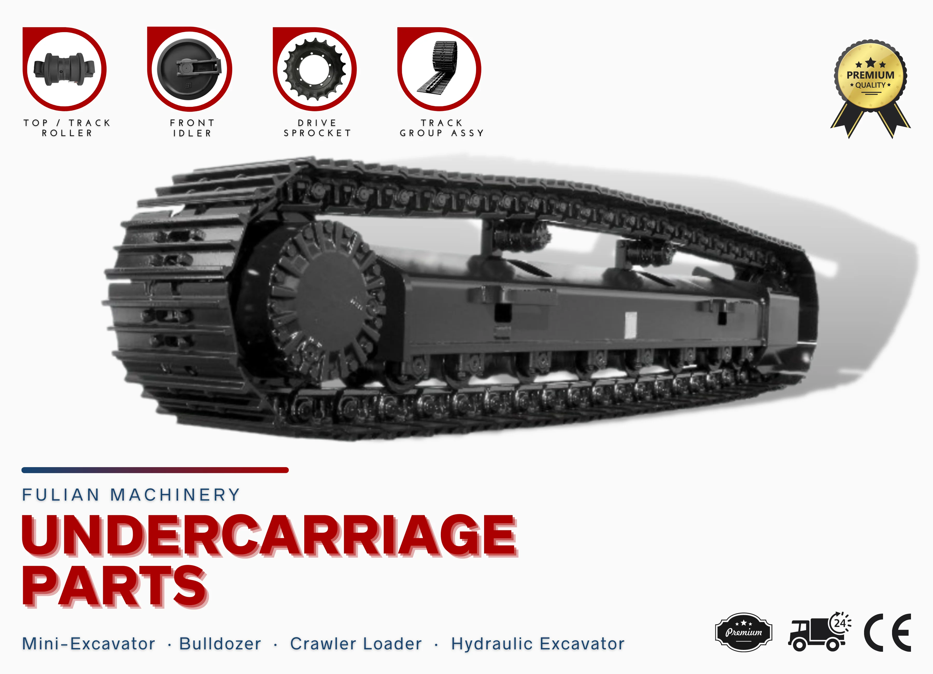 D3 Bulldozer Undercarriage Spare Parts - Steel Track Link with Pads Assy