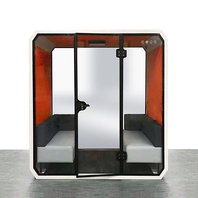 Acoustical Soundproof Office Phone Booth Office Meeting Pods Custom ...