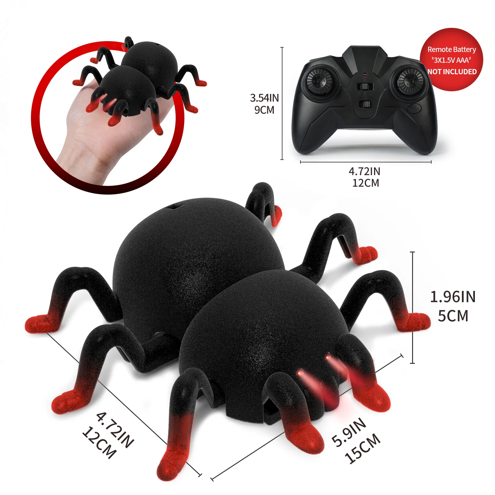 Remote Control Spider Toy - Simulation Animal RC Spider