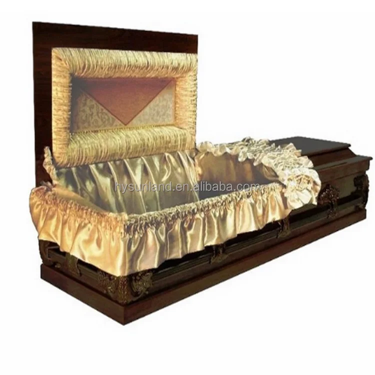F116 White Satin Coffin Lining - Simple Design & Pure Color