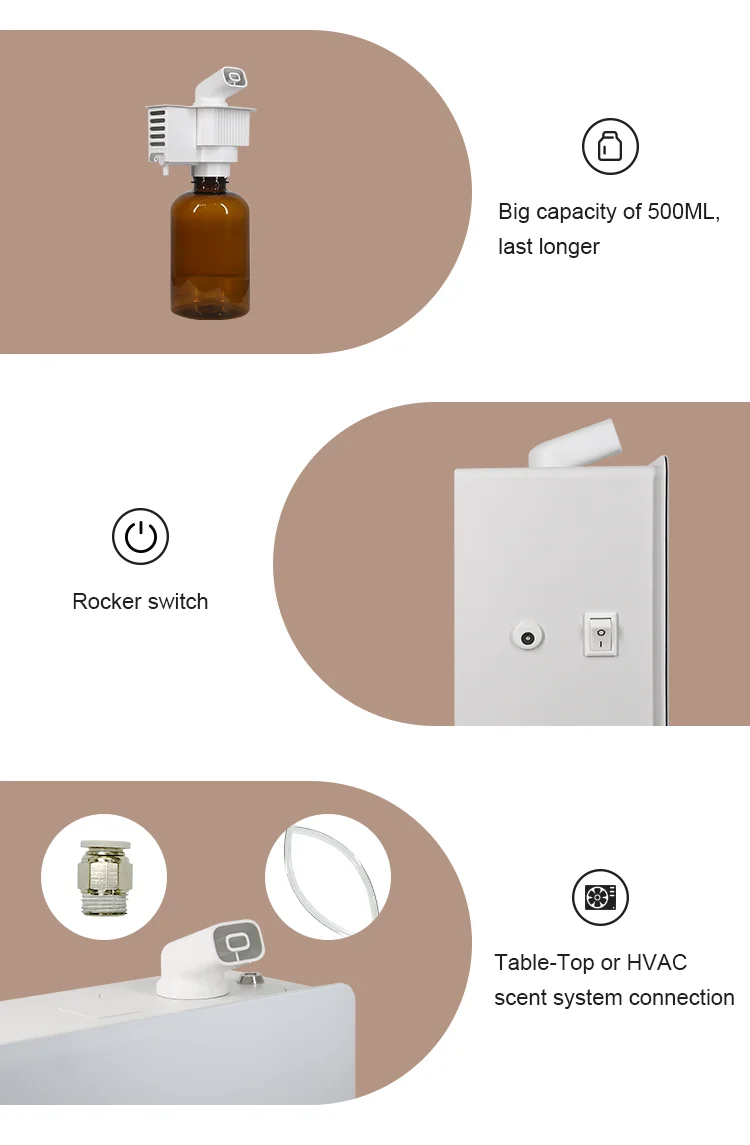 OEM High-End Electric Aroma Diffuser Quiet Heavy Mist LCD Status ...