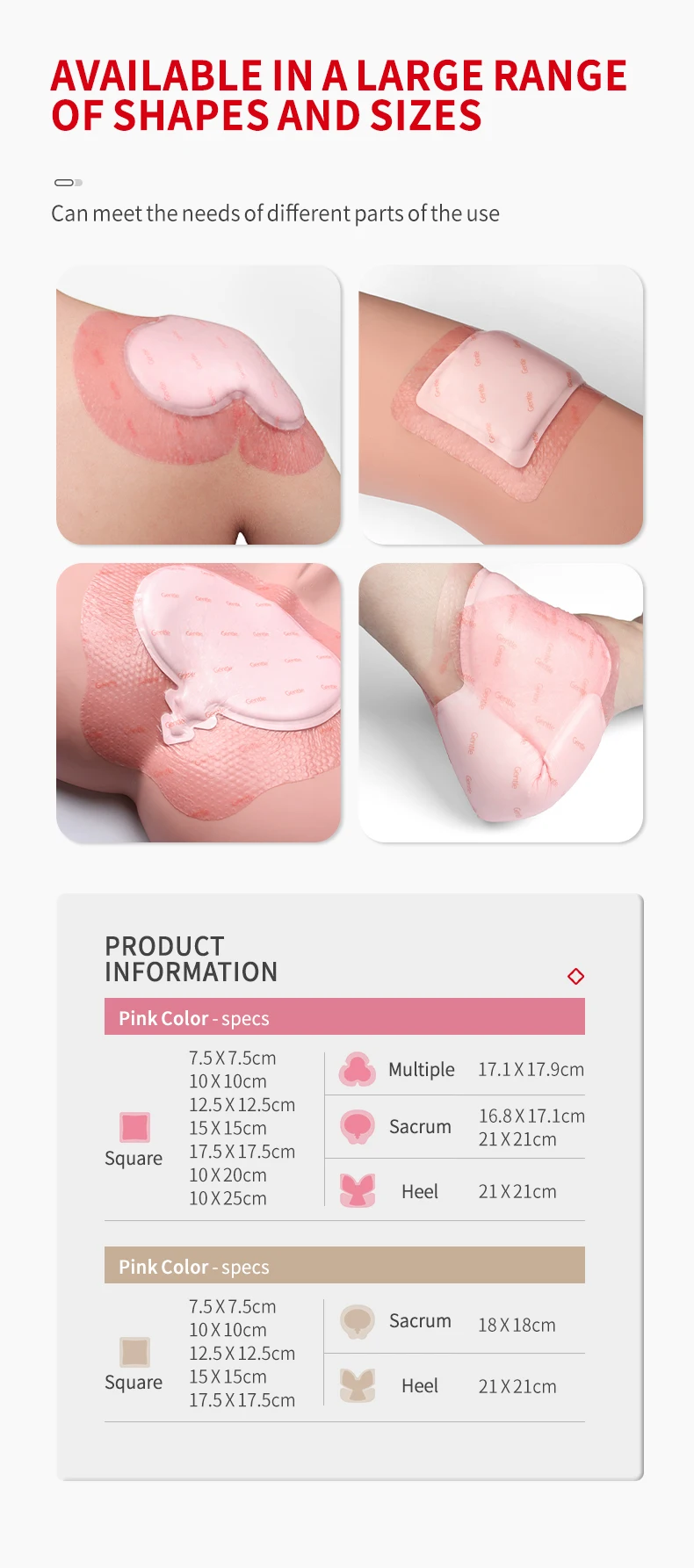 Alexer Wound Care Foam Dressing Disposable Medical Products For Bedsore ...