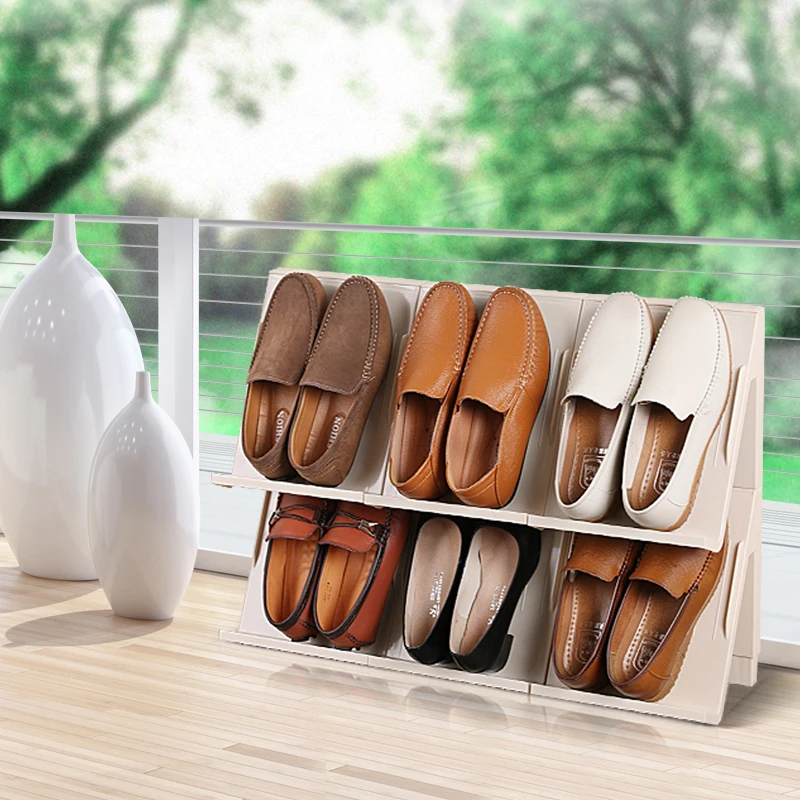 Stackable Simple Designs Space Saver Balcony Two Sided Thick Storage ...