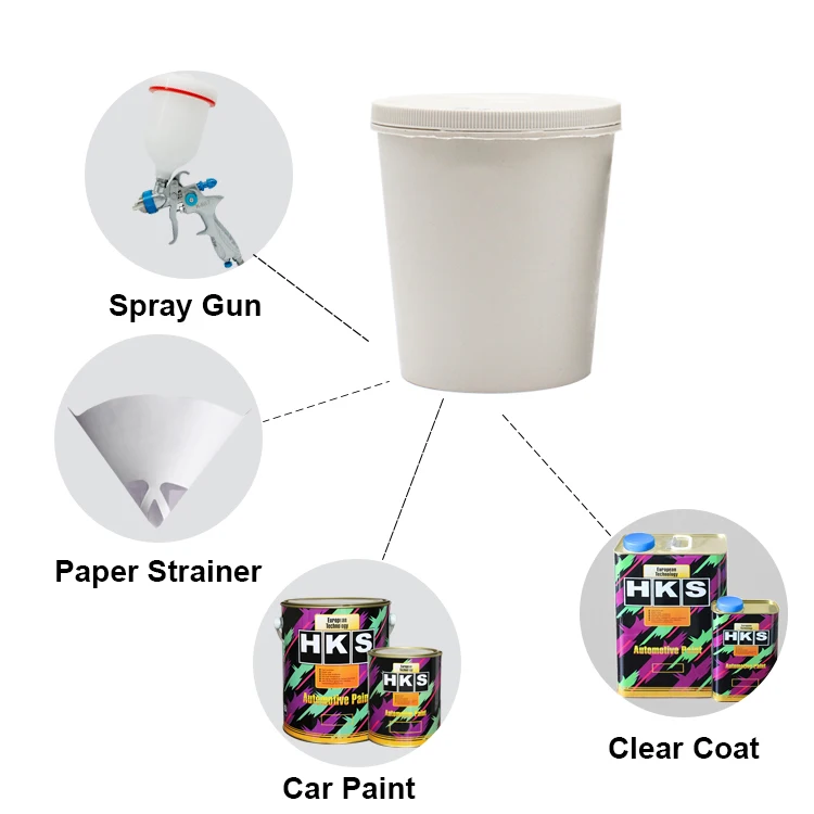 Disposable Paint Mixing Bucket With Lid 1 Liter 2 Liters Thickened ...