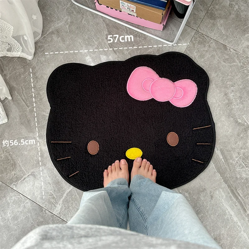 Botu Anime Kitty Rug Cartoon Cute Floor Bath Mat Velvet Memory Cotton ...