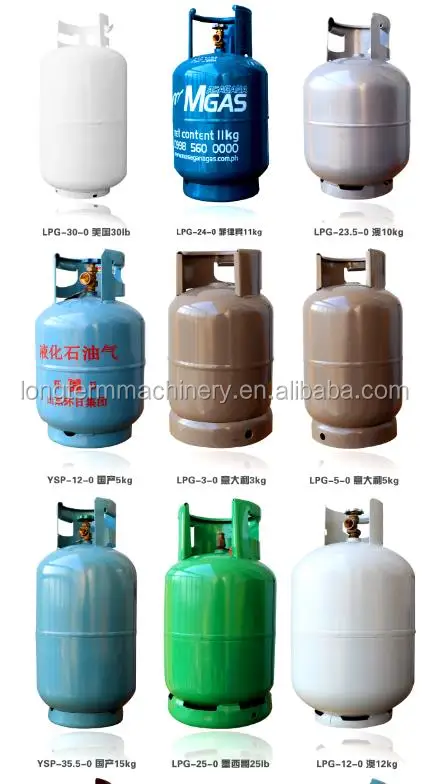35kg Empty Filling Lpg Cylinder Lpg Gas Storage Steel Brass Valve ...