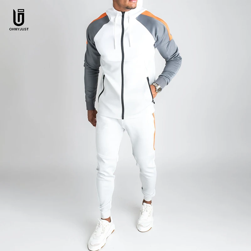 Breathable Training&Jogging Wear Logo Custom Zip Sports Suit Slim Fit ...