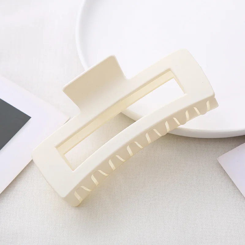 Wholesale 13cm Plastic Square Hair Clip Matte Candy Color Strong Hold ...