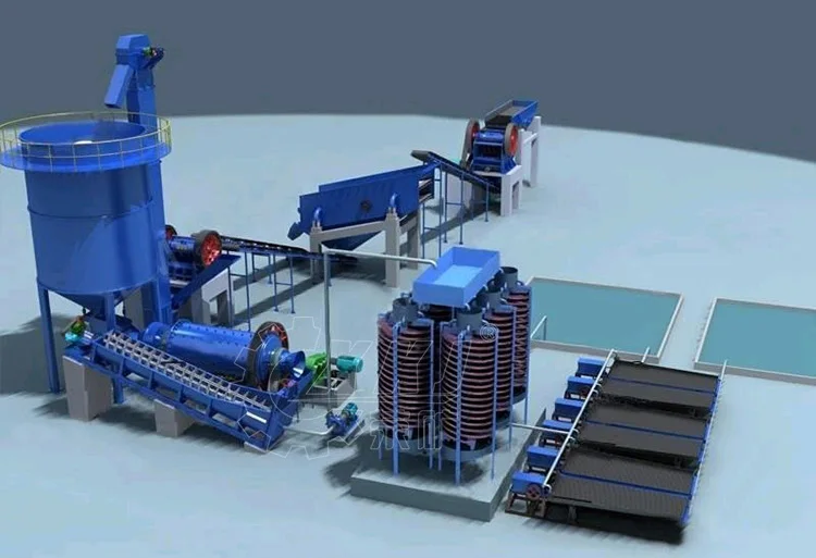Gold Ore Processing Plant Machine/5 Tons Small Scale Gold Processing ...