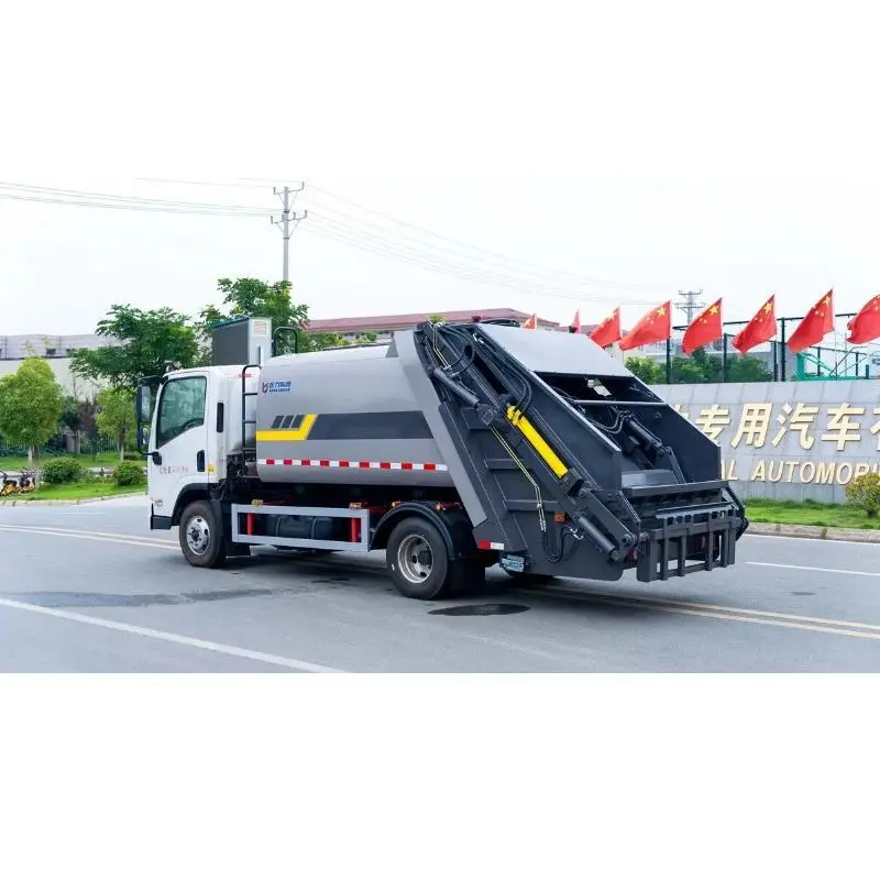 Dongfeng Garbage Compression Transport Vehicle 4x2 Garbage Compactor ...