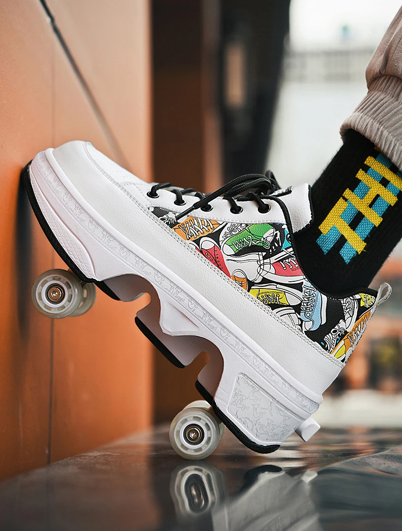 Each Deformed Kick Out Wheel Shoes Skate Kick Roller Skate Shoes Roller ...