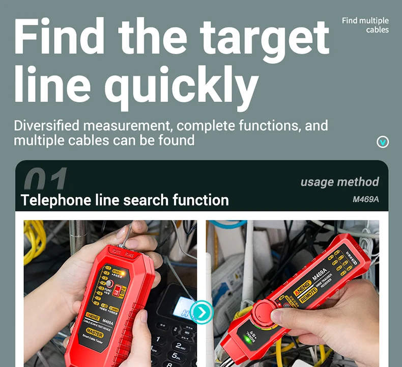 RJ11 RJ45 Power Multi Cable Tester - Reliable Network Solutions