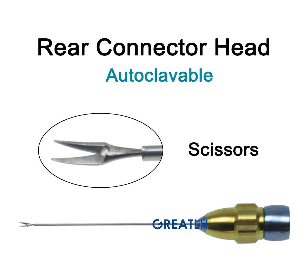 23g/25g Ophthalmic Eye Surgical Instrument Head Serrated Forceps ...