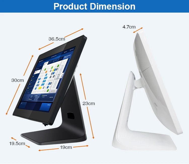 Smart Pos Cashier Machine Devices Wifi Cash Register Dual Screen