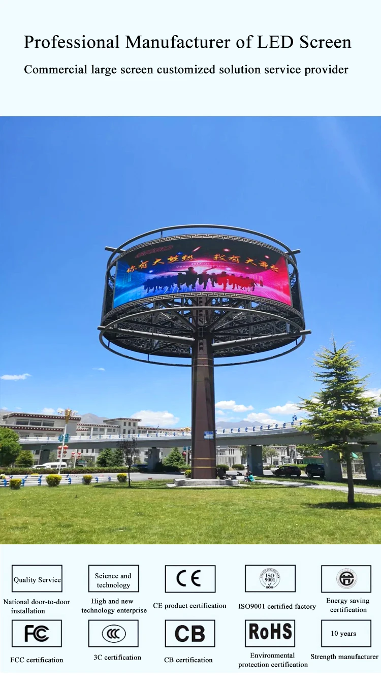 Round LED Display - Flexible Panels for Various Uses