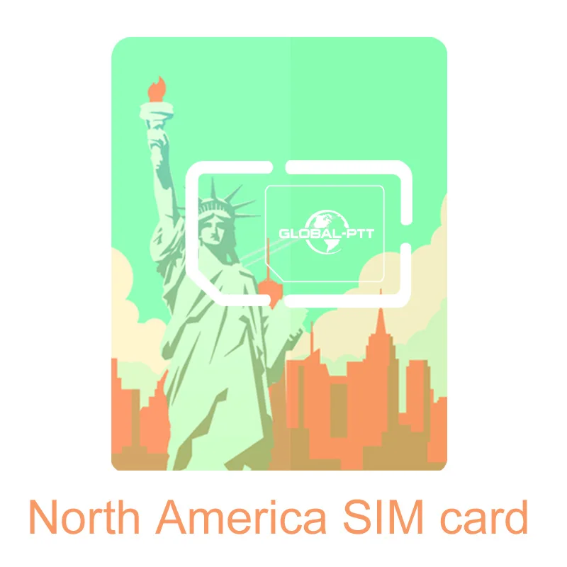 North America Global-ptt Sim Iot Card Yearly Usage Unlimited Data for ...