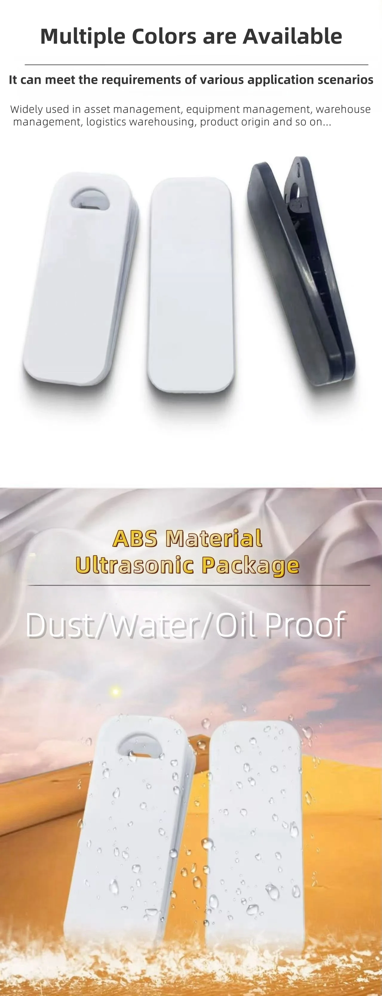 Customized Long Read Range ABS Waterproof Reusable UHF RFID Clip Tag ...