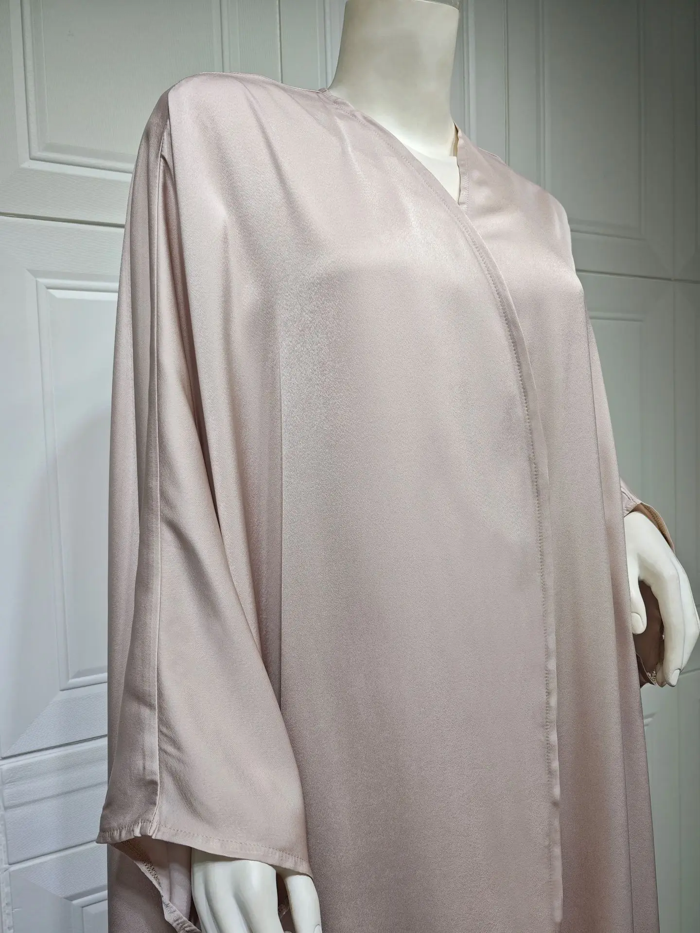 Soft Fabric Robe Kaftan Dubai Abaya Islamic Open Abaya Muslim Dress ...