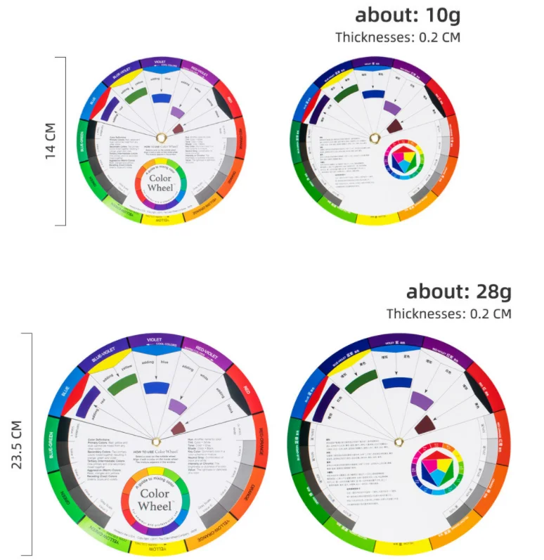 Microblading Pigment Chart Mixing Guide Color Wheel Swatches For ...