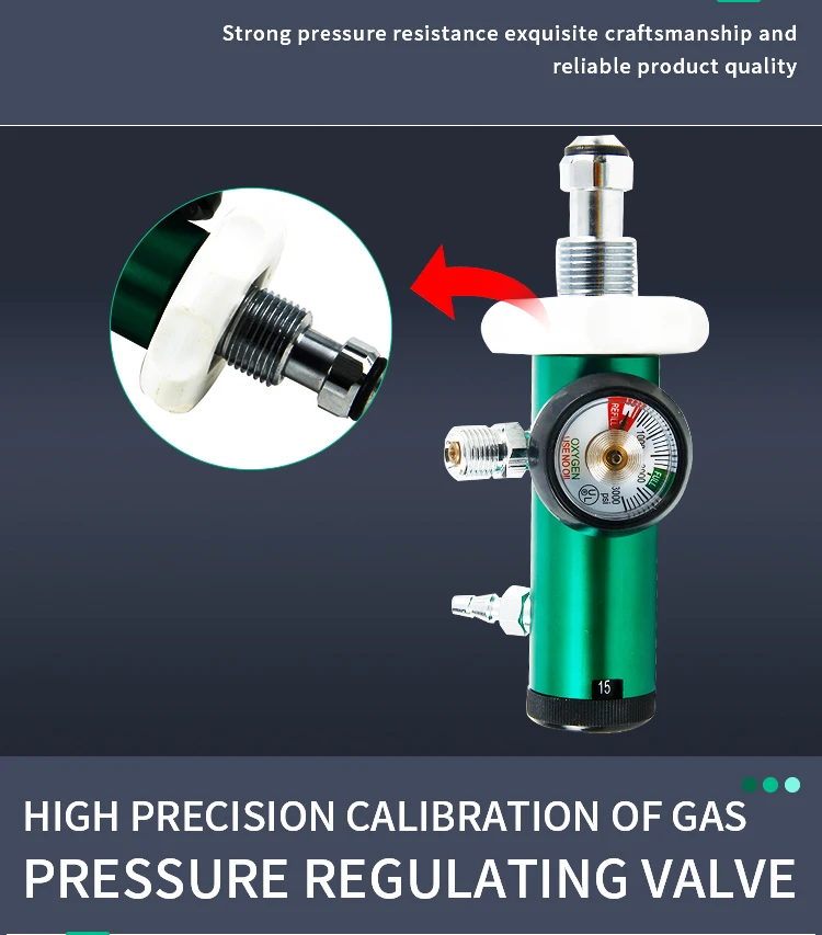British Standard Oxygen Regulator Cga992 Bull Nose With 2 Check Valves ...