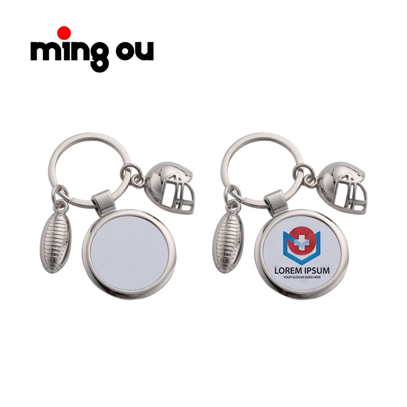 Diy Custom Football Club Keychain Keyring Hardware Soccer Metal ...