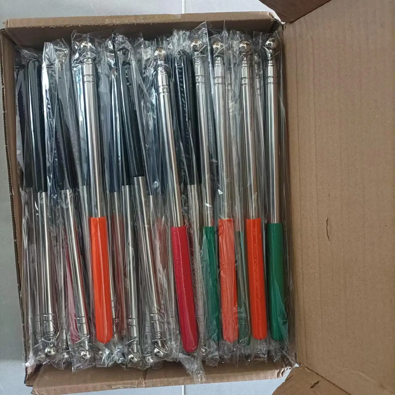 Telescopic Hand Flagpoles Stainless Steel Retractable Tour Guide Flag ...