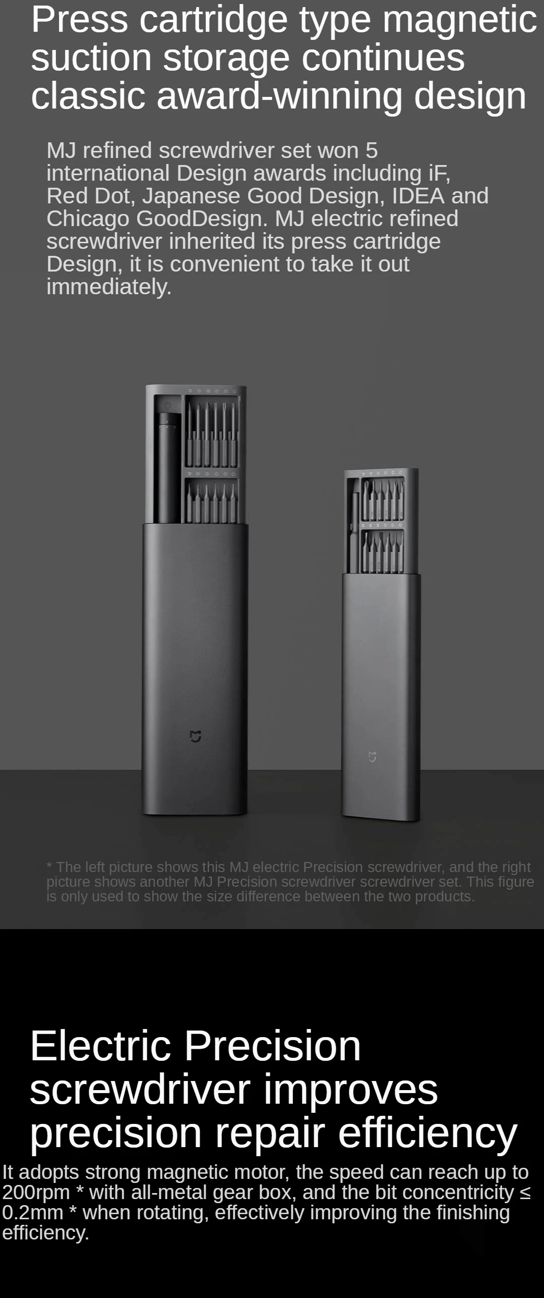 Xiaomi Mijia Electric Precision Screwdriver Kit - 24 Bits