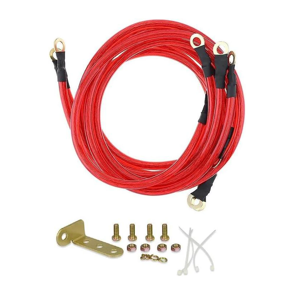 Universal 5 Cooper Engine Ground Wire Cables Auto Car Earth Cable ...