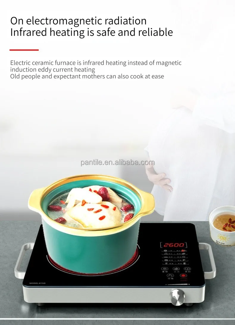 2200w Single Burner Touch Control Clay Pot Stove And Infrared Circuit ...