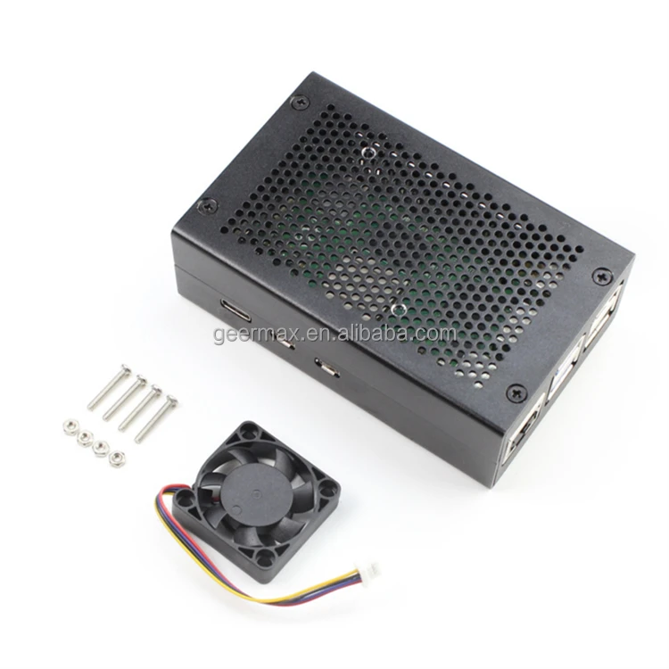 Raspberry Pi 5 Grid Case With 3007 Pwm Speed Regulating Fan 95mm X 60mm ...