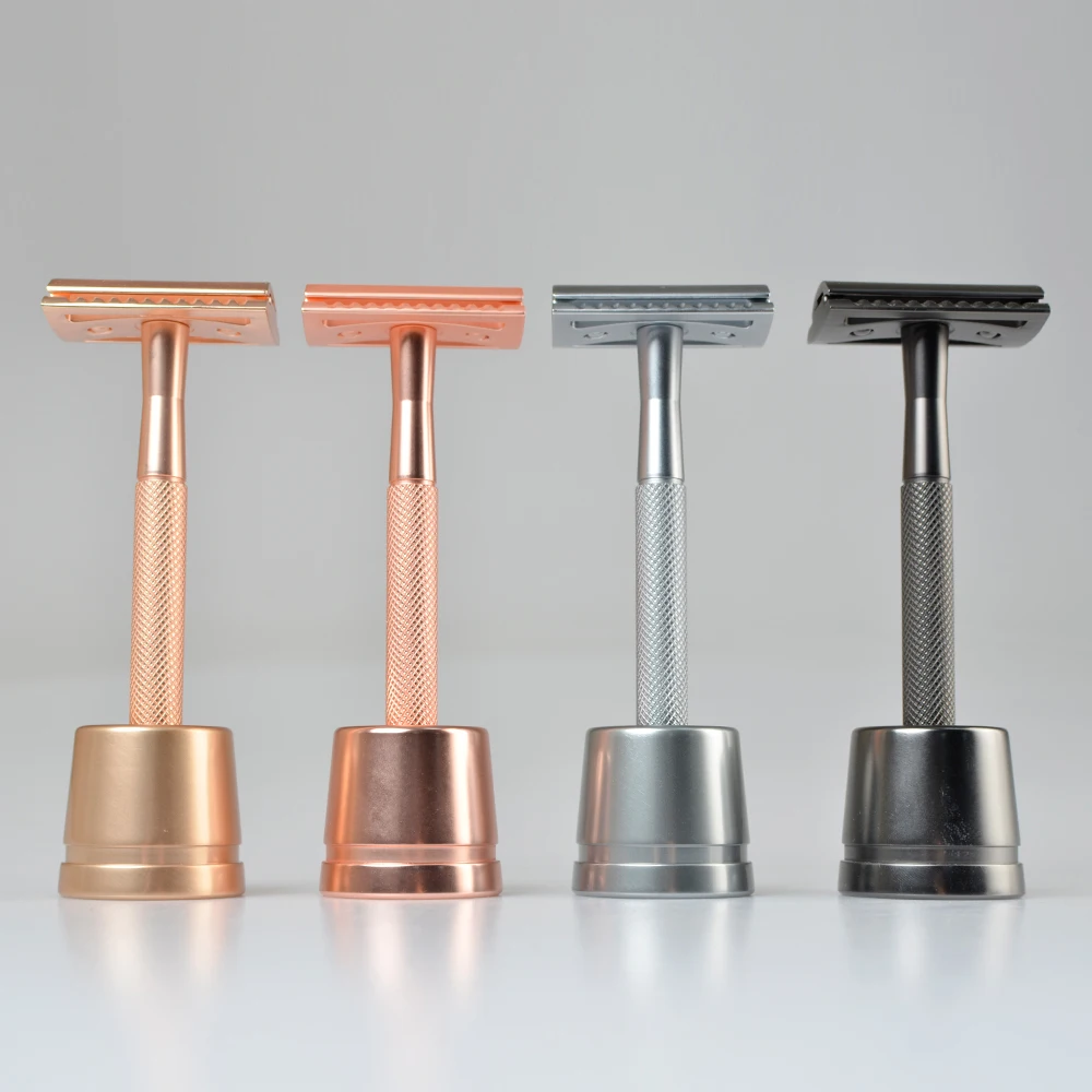 Reusable Metal Eco Biodegradable Facial Safety Razor Set