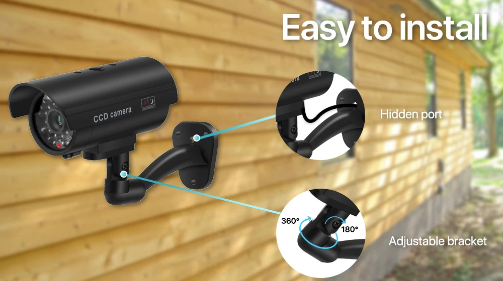 Fake Dummy Camera Security Cctv Outdoor Dummy Video Surveillance Analog ...