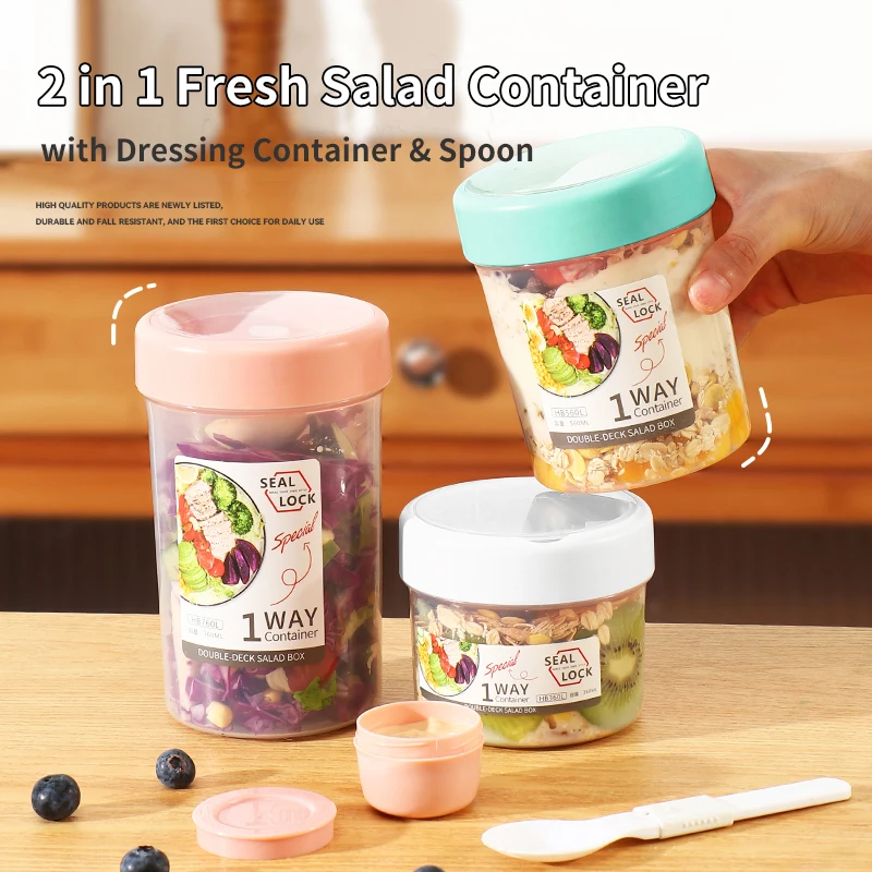Wholesale Factory Fresh Salad Cup Container With Dressing Container ...