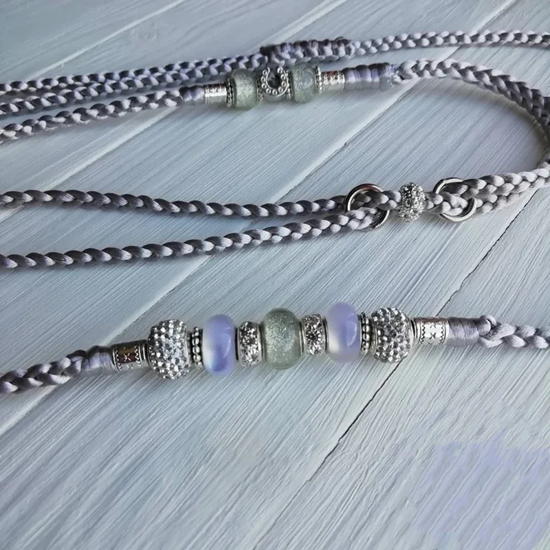 Bling Bead Show Leash Thin Small Dog Dog-show-leashes Profesional Dog ...