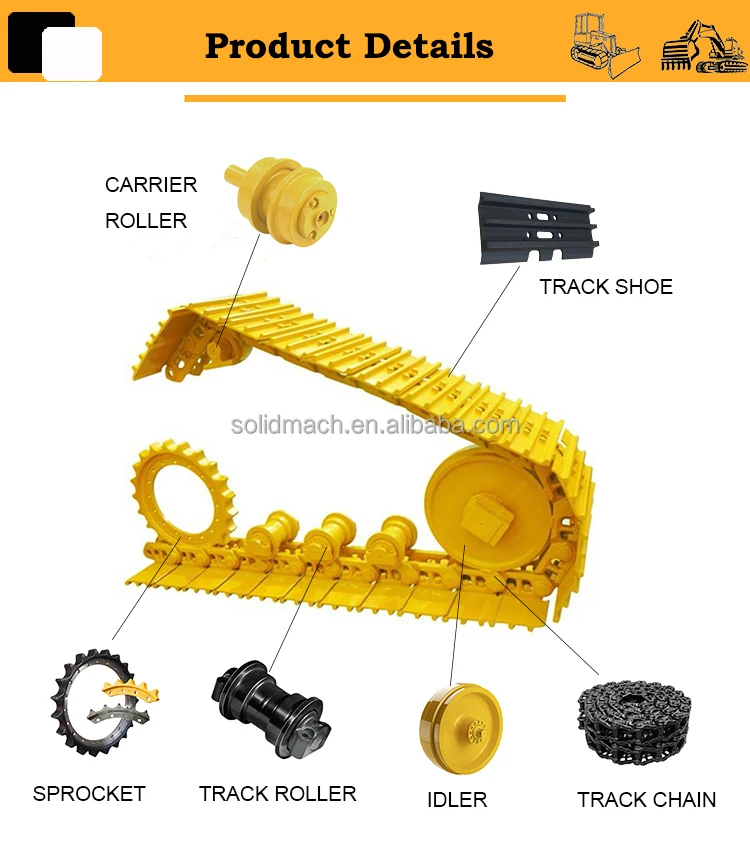 Pc20 Pc30 Undercarriage Parts Excavator Track Shoe Group Assembly And ...